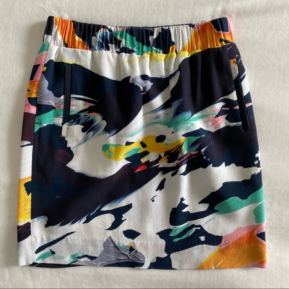 COS | Skirts | Cos Colorful High Rise Mini Skirt W Abstract Print ...
